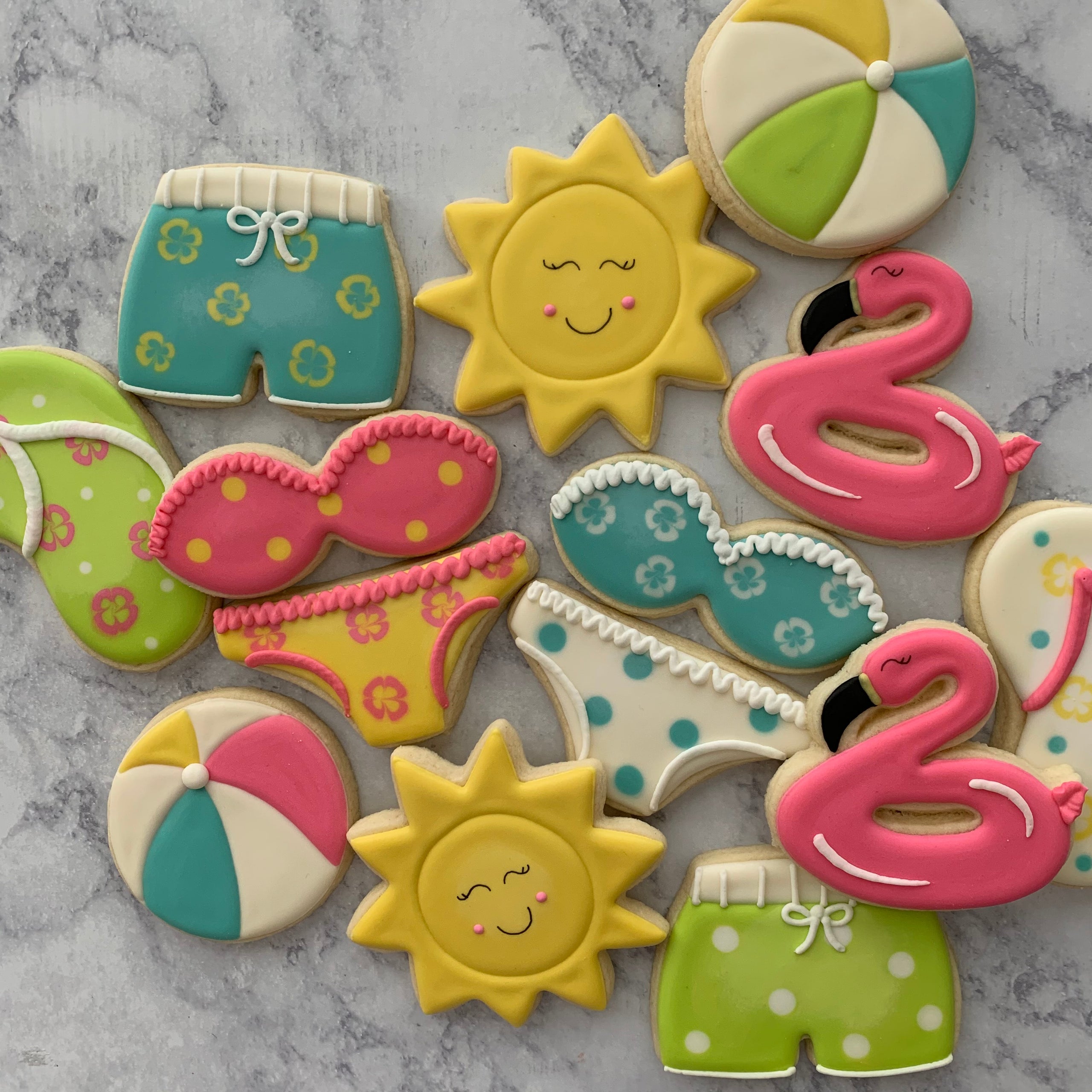 Summer Themed Sugar Cookies